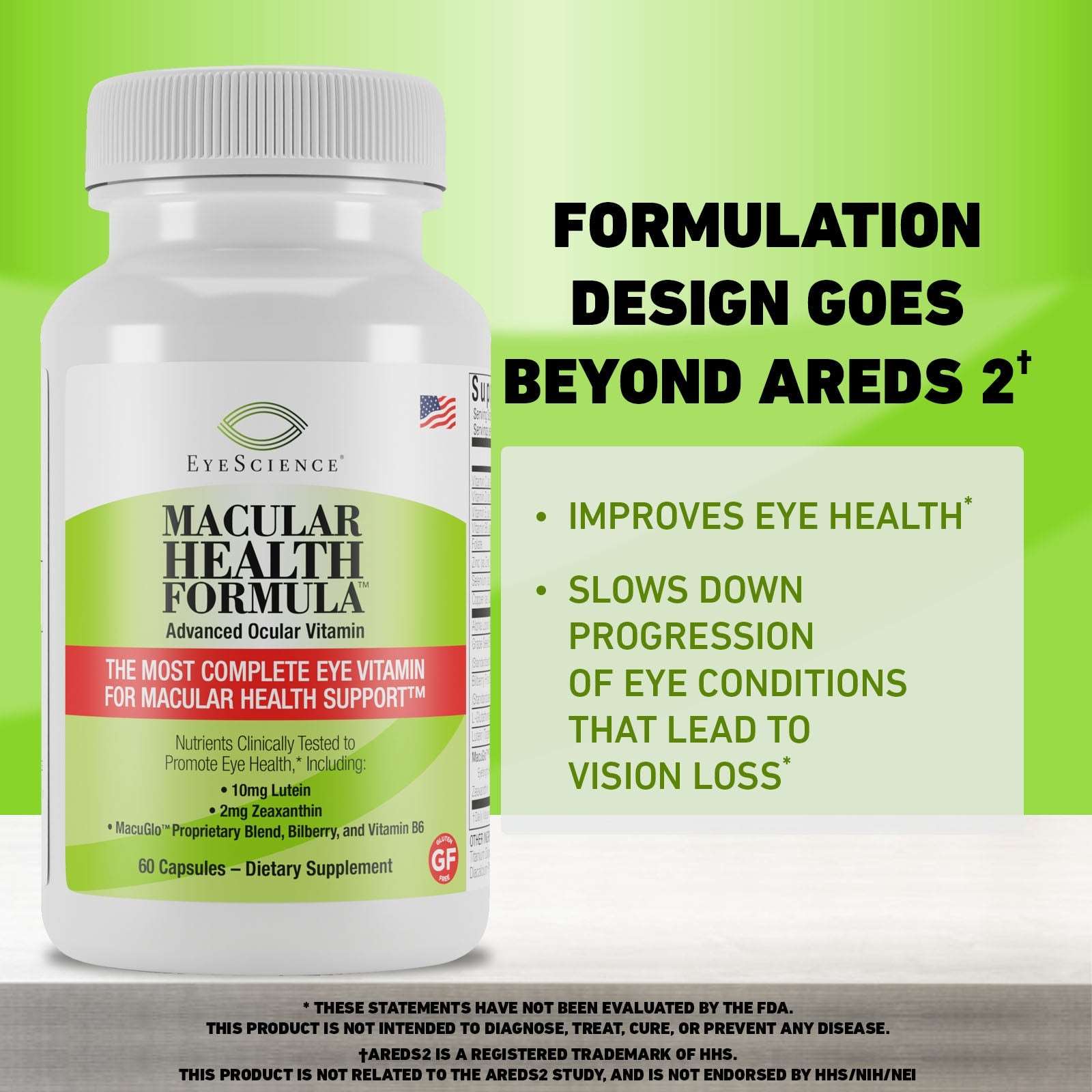 EyeScience® Macular Health Formula – Advanced AMD Supplement – Basic ...