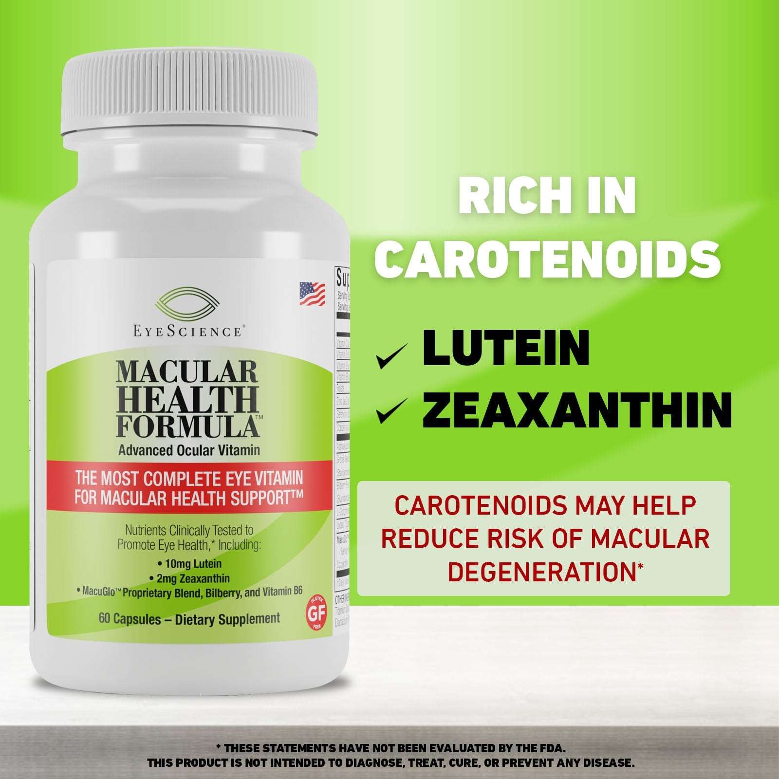 EyeScience® Macular Health Formula – Advanced AMD Supplement – Basic ...